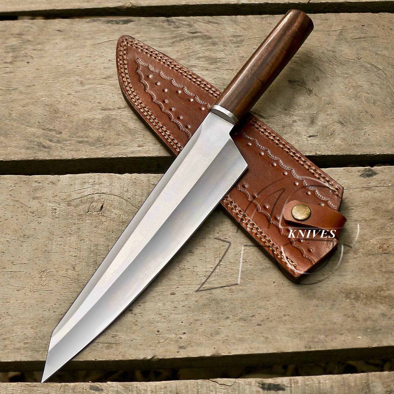 Handmade Steel Long Kitchen Knife – My Store